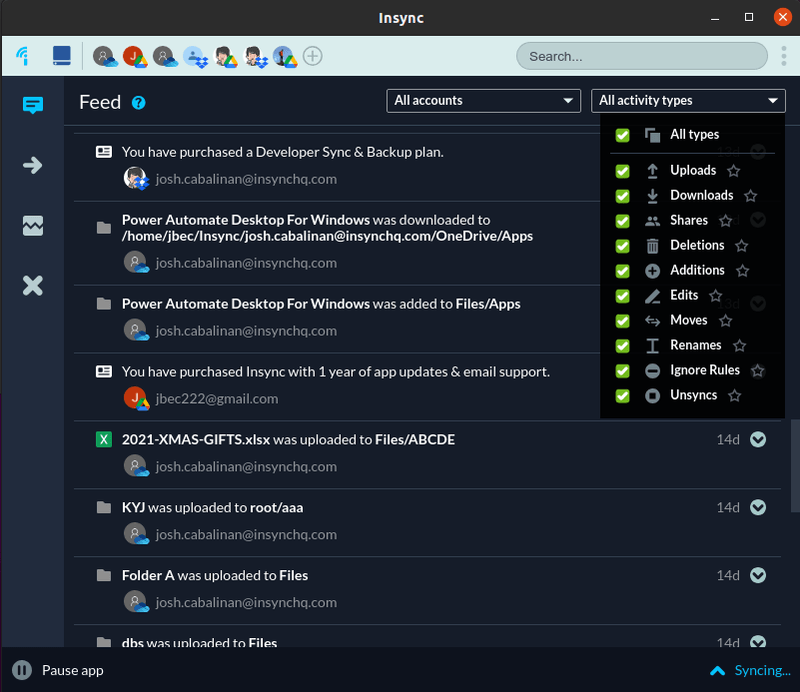 Manage Your Files - Cloud Browser - Insync